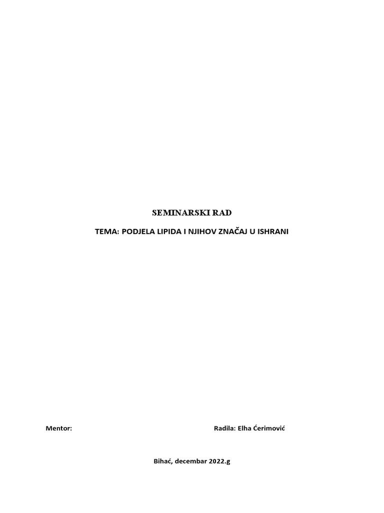 Seminarski Rad | PDF