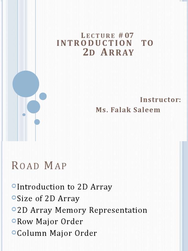 Data Structures (2D Array) | PDF | Array Data Structure | Matrix ... Data Structures (2D Array) | PDF | Array Data Structure | Matrix ...