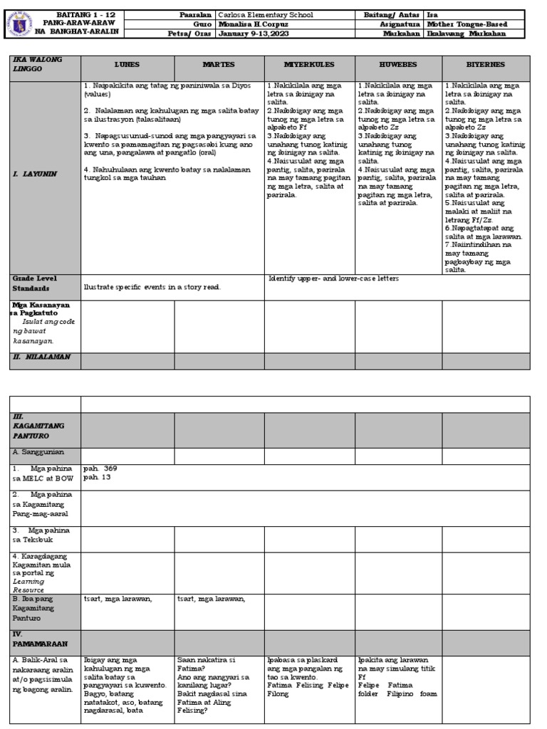 MTB 1 WEEK 8 2nd QUARTER | PDF