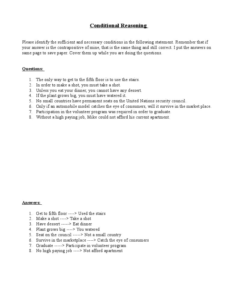 Understanding Conditional Reasoning | PDF | Career & Growth | Business