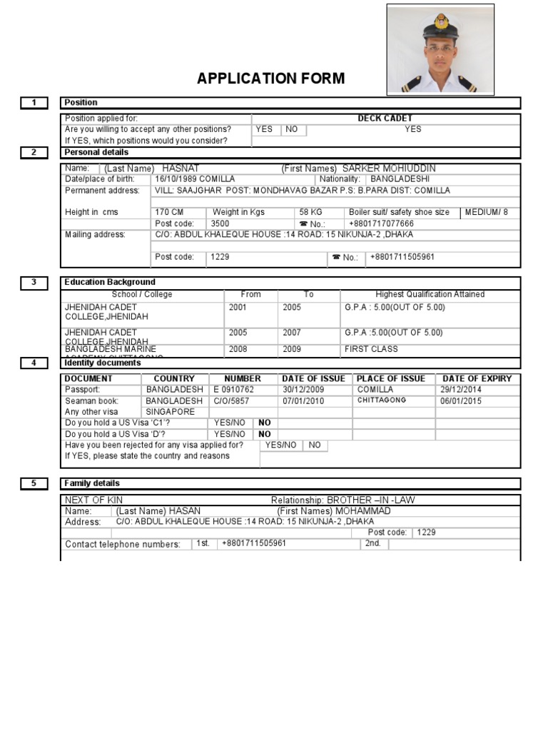 Deck Cadet - CV | PDF