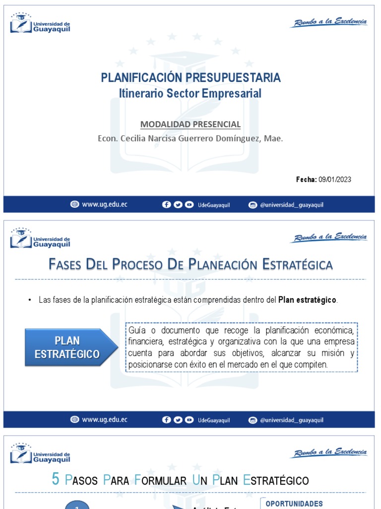 Sesión II - Fases de Un Plan Estratégico | PDF | Planificación ...