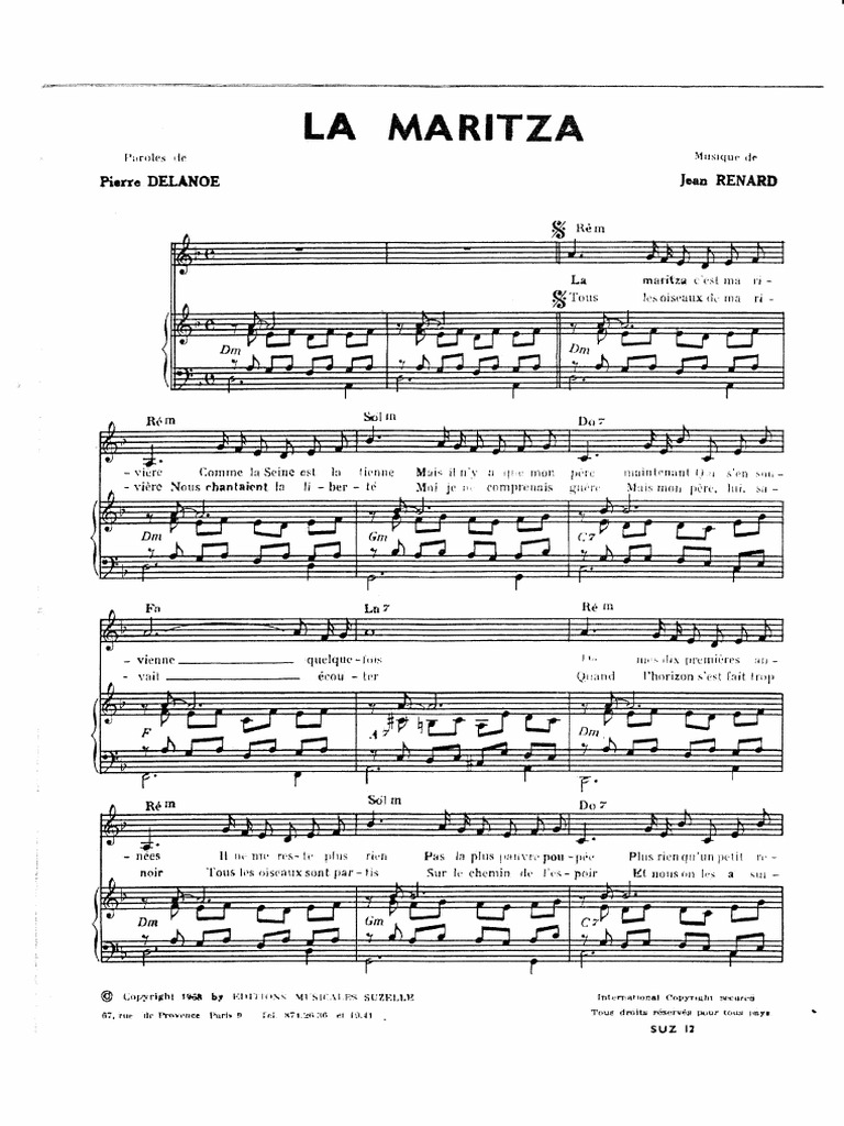 Sylvie Vartan La Maritza | PDF