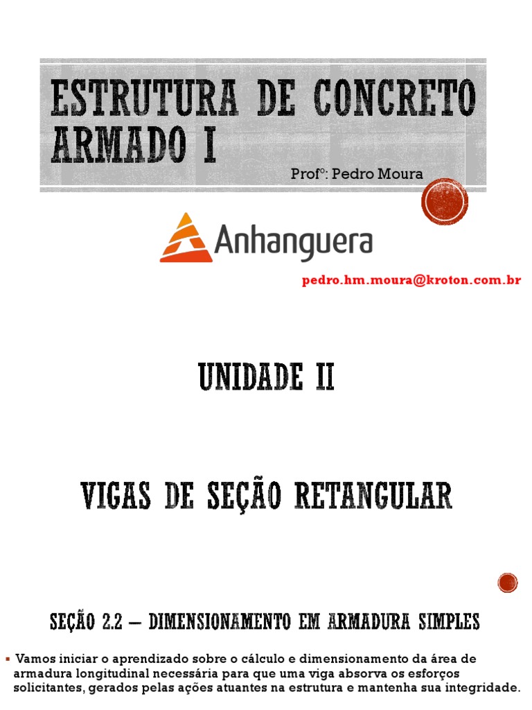 Slide+2 2+-+Concreto+Armado | PDF | Estresse (Mecânica) | Viga