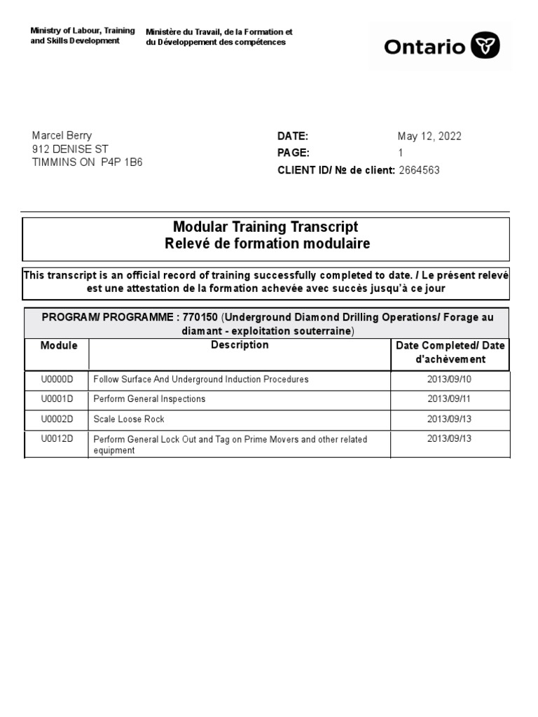 Modular Training Transcript - Short Version | PDF | Manufactured Goods