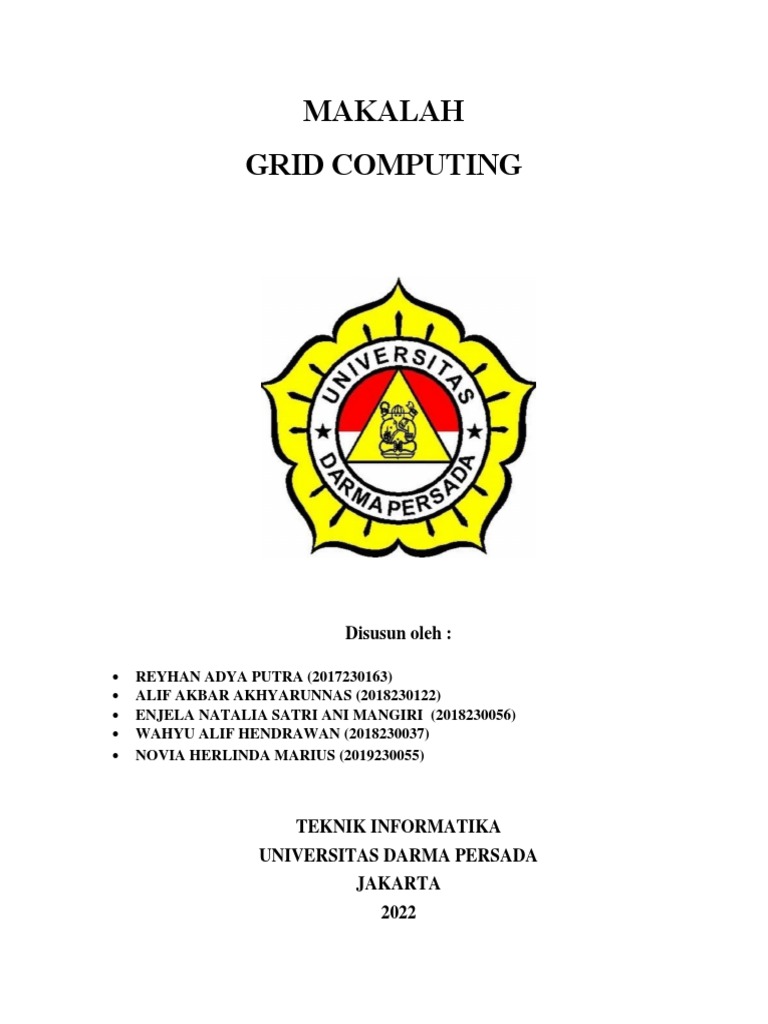 Makalah Grid Computing Kelompok 1 | PDF
