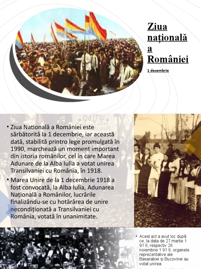Ziua Națională A României: 1 Decembrie | PDF