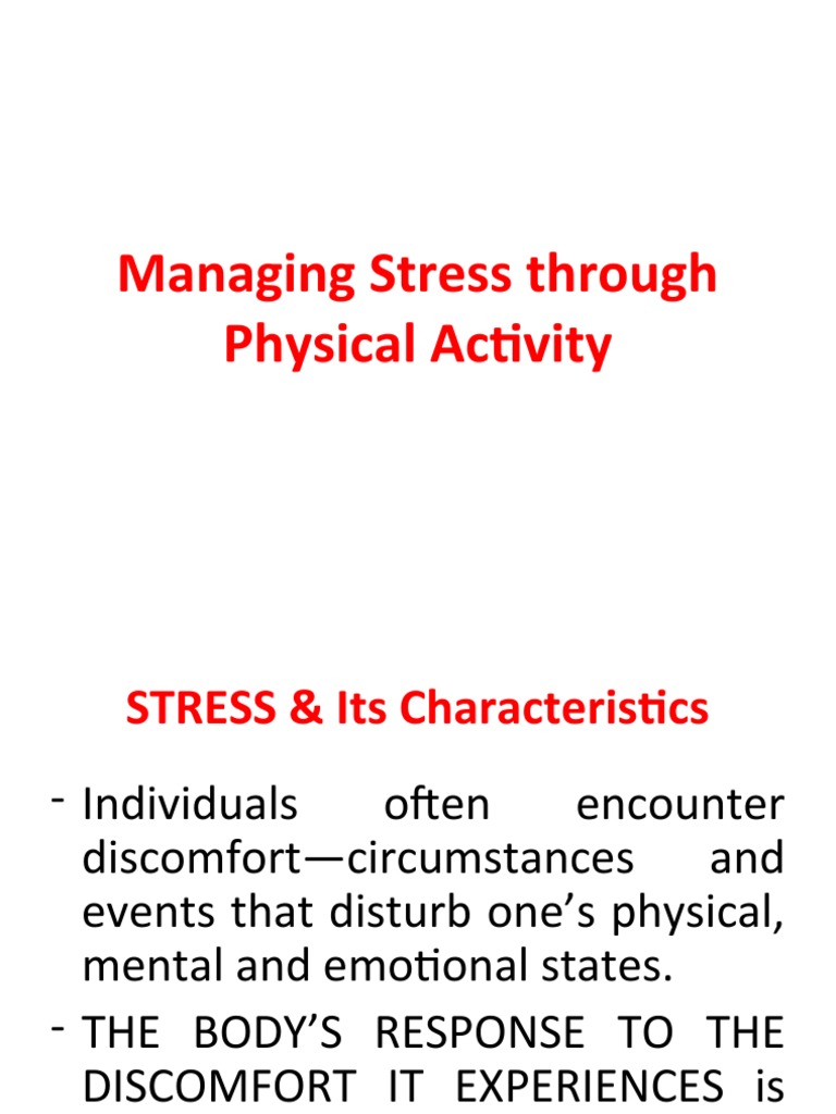Managing Stress through Physical Activity: A Guide to the Stress ...