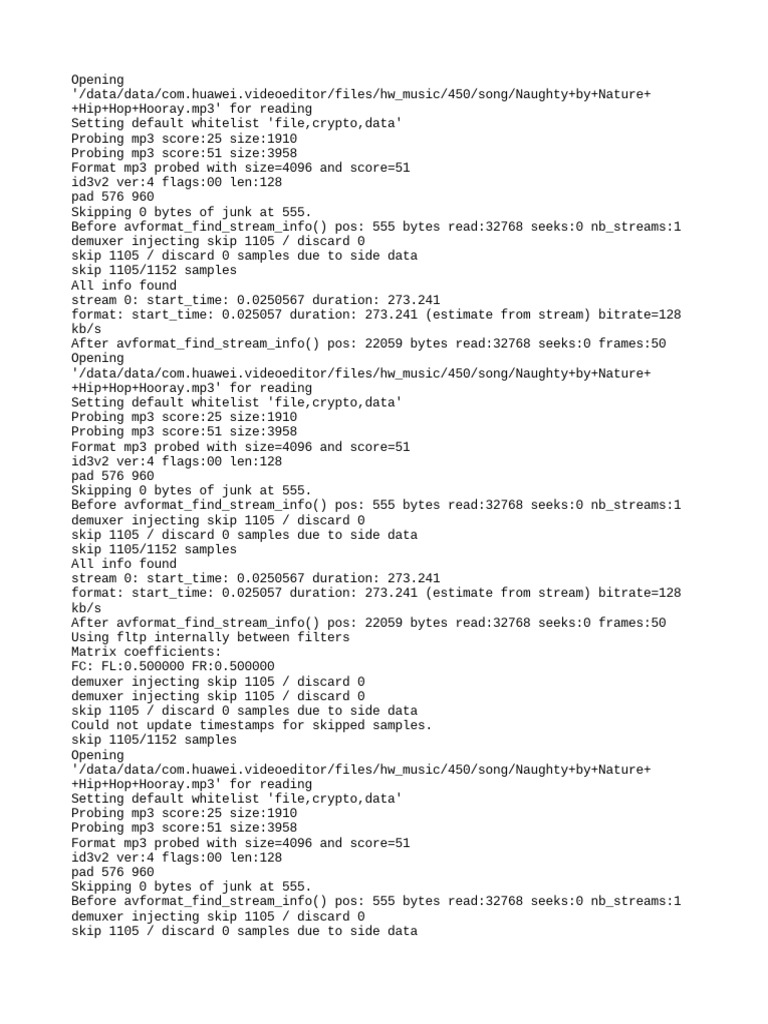 Av Log | PDF | Mp3 | Computer Data