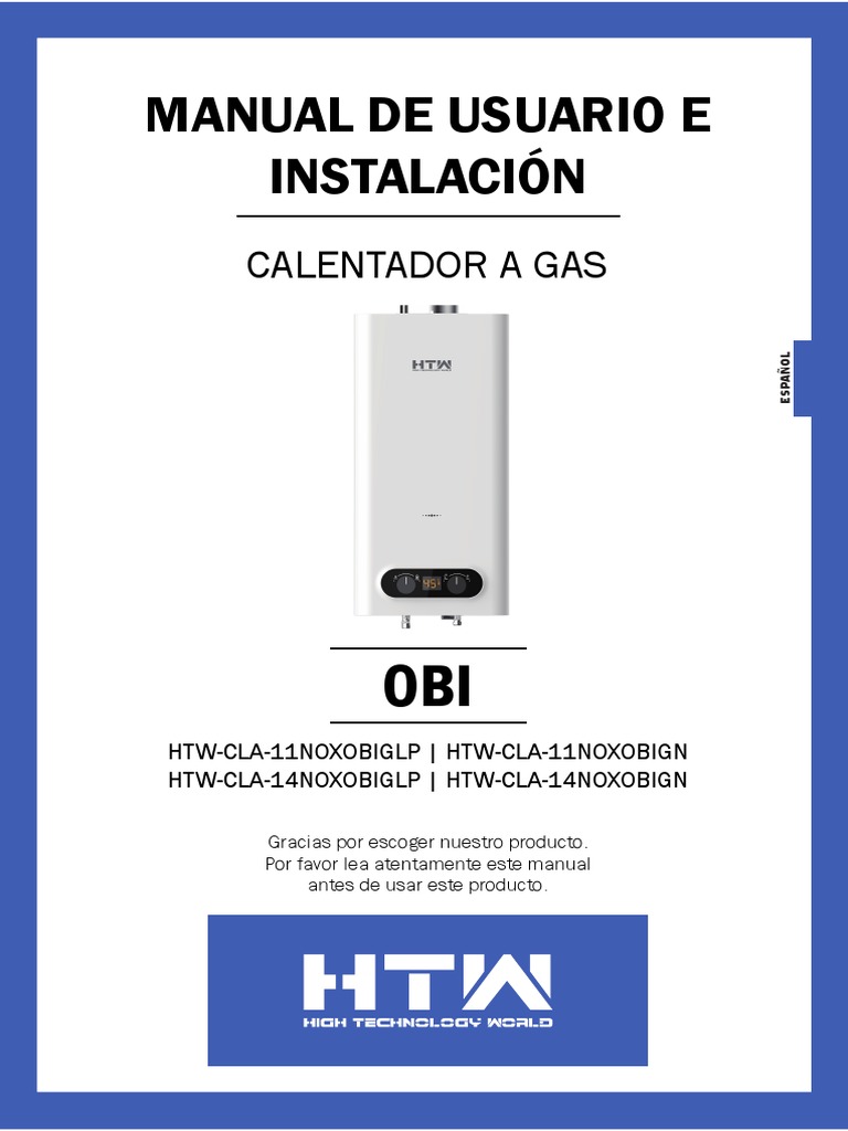 HTW Obi Manual Spa | PDF | Termostato | Agua