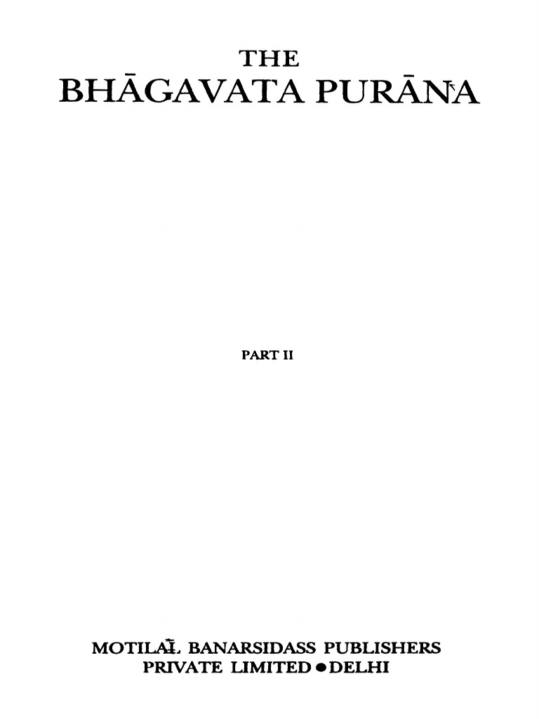 The Bhagavata Purana Part 2 | PDF