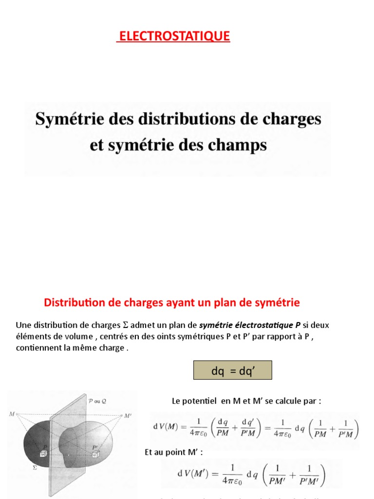 Symetrie Invariances | PDF | Électrostatique | Mathématiques