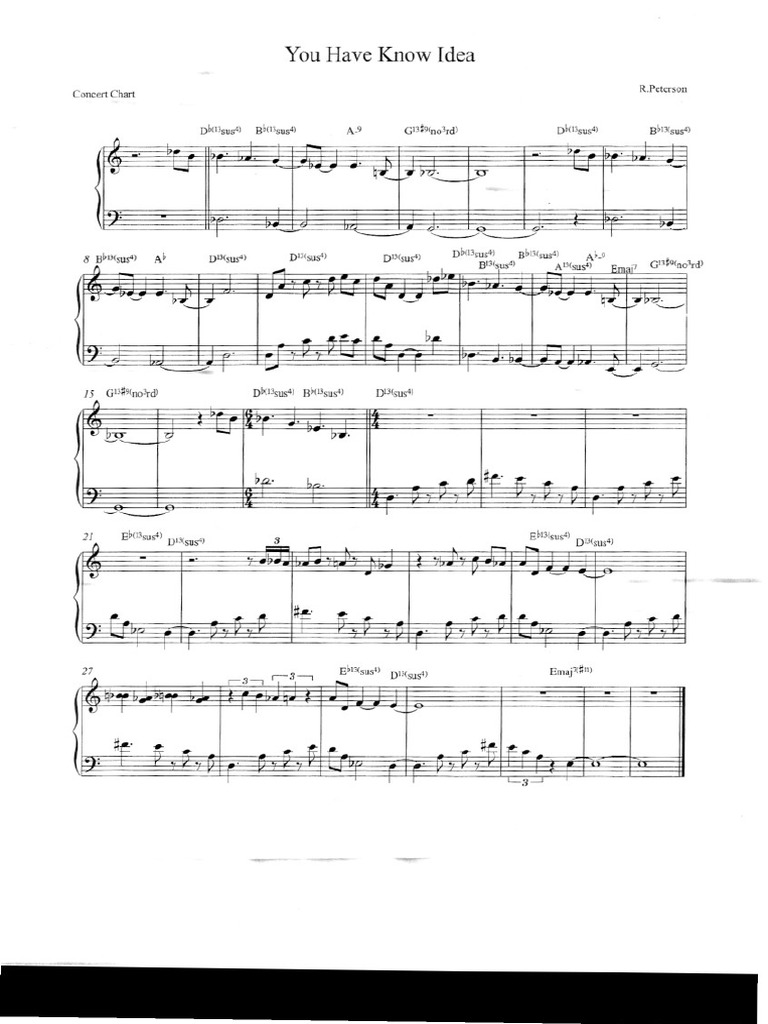 Ralph Peterson You Have Know Idea Chart | PDF