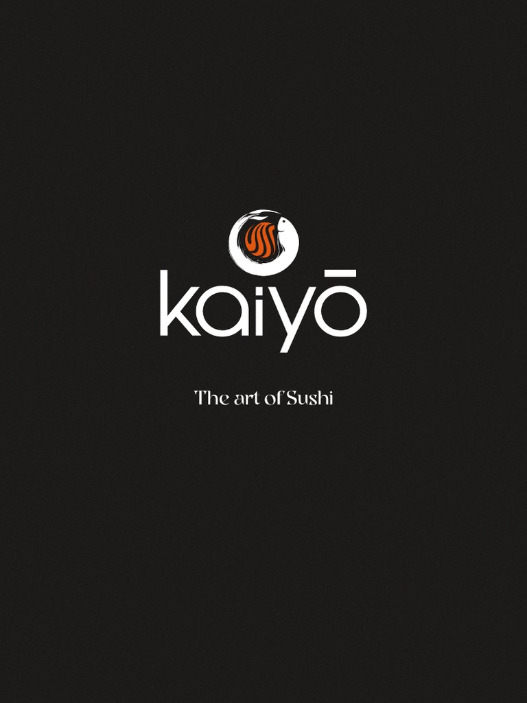 Kaiyo Menu | PDF | Sushi | Foods