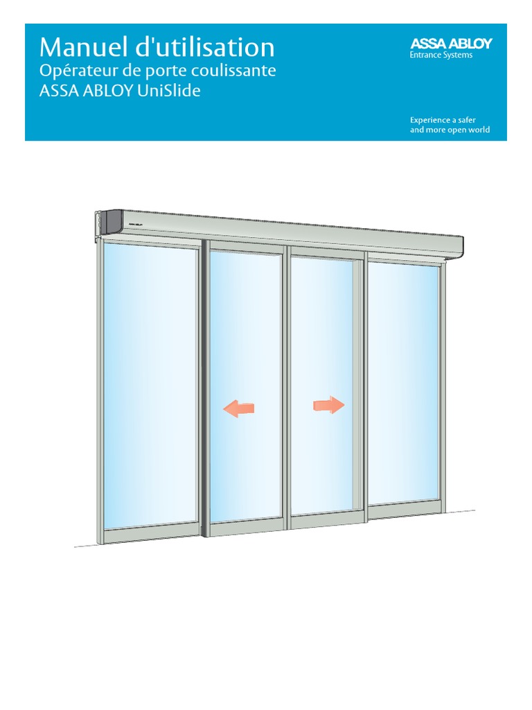 User Manual - ASSA ABLOY - Unislide H - FR | PDF