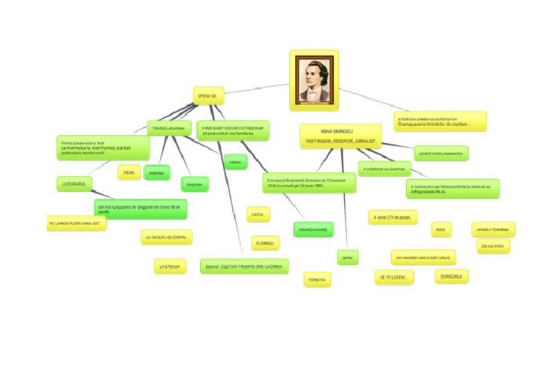 Harta Conceptuala Mihai Eminescu | PDF