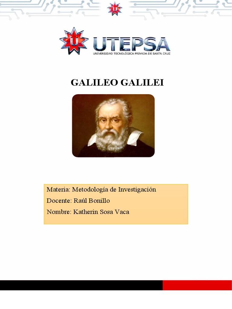Galileo Galilei | PDF | Galileo Galilei | Método científico