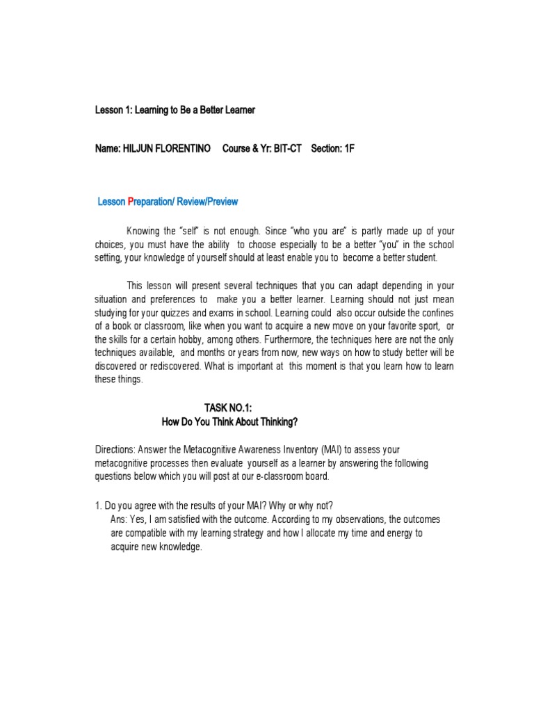 Metacognition and Self-Efficacy Guide | PDF | Self Efficacy | Metacognition