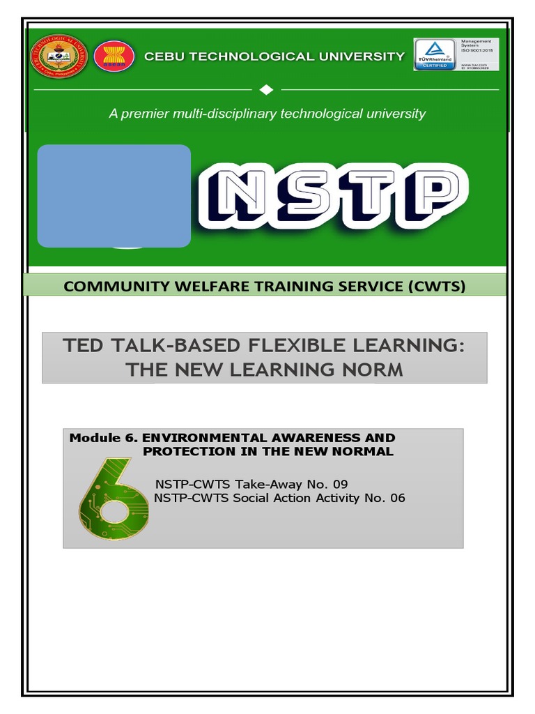 Module 6 Unified Course Pack CWTS 1 2021 2022 2 | PDF | Environmental ...