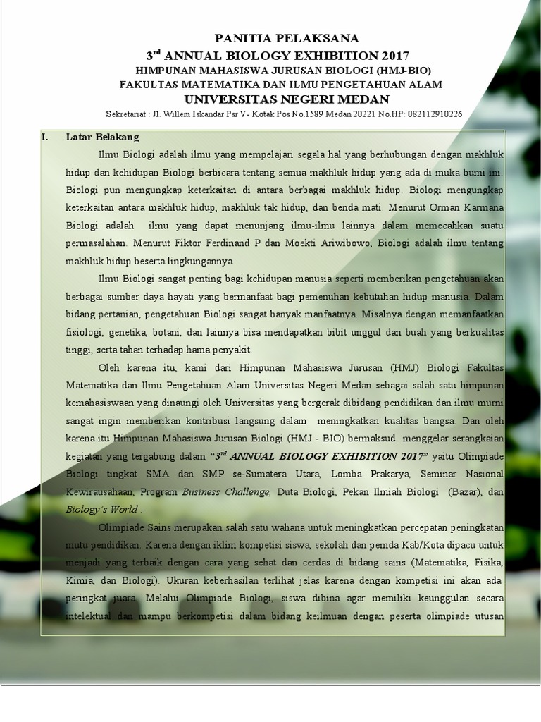 Contoh Proposal Untuk Osis | PDF