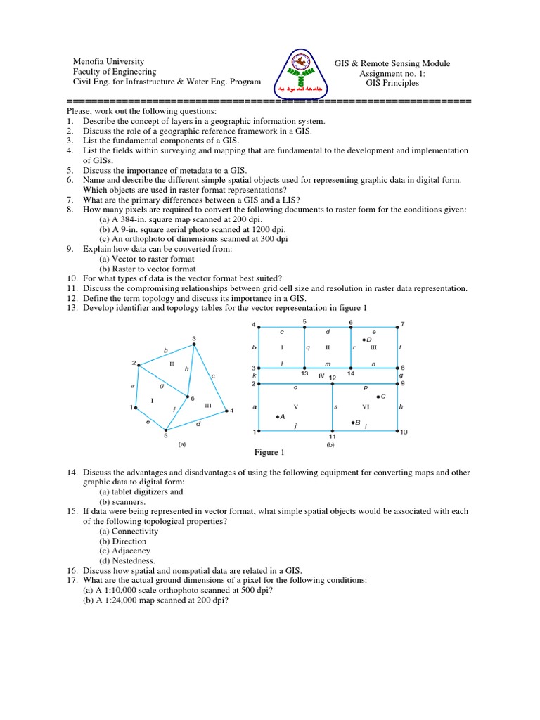 Assignment No1 Gis Principles Pdf Geographic Information System 3066