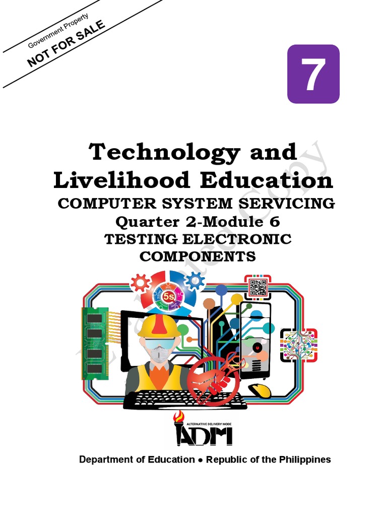 Tle CSS Module 6 - Testing Electronic Components | PDF | Bios | Capacitor