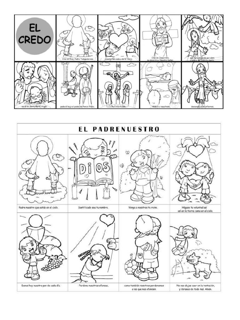 Oraciones Colorear | PDF