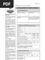 SACE Employment Application Form | PDF | Justice | Crime & Violence