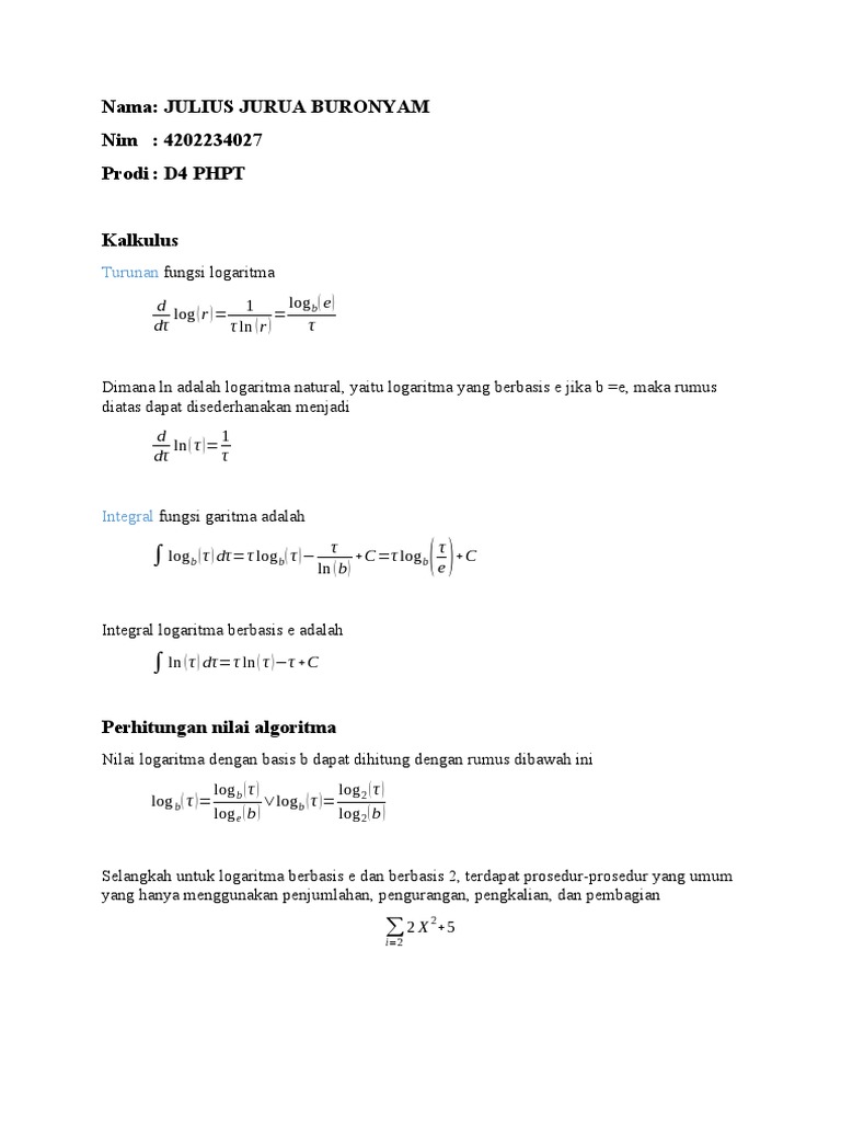 Julius Jurua Buronyam. Rumus | PDF