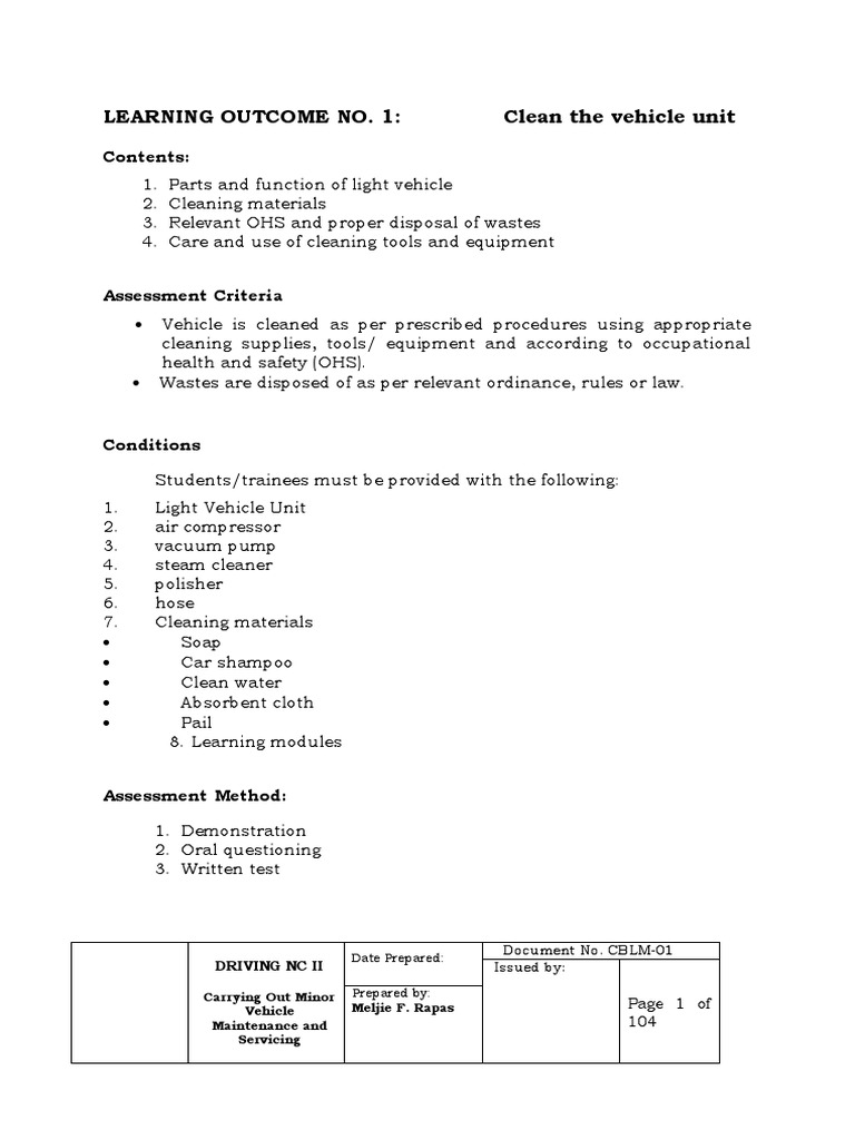CBLM Uc1 - New | PDF