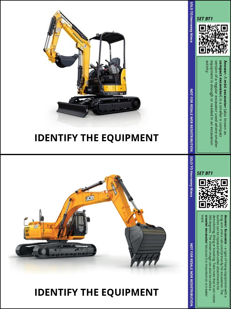 Revgo Printable Flashcards (Bt1) - PDF Layout | PDF | Crane (Machine) | Loader (Equipment)