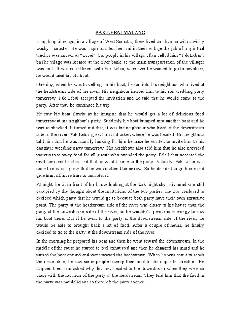 TEXT NARRATIVE Lebai Malang | PDF | Earth Sciences | Fluvial Landforms