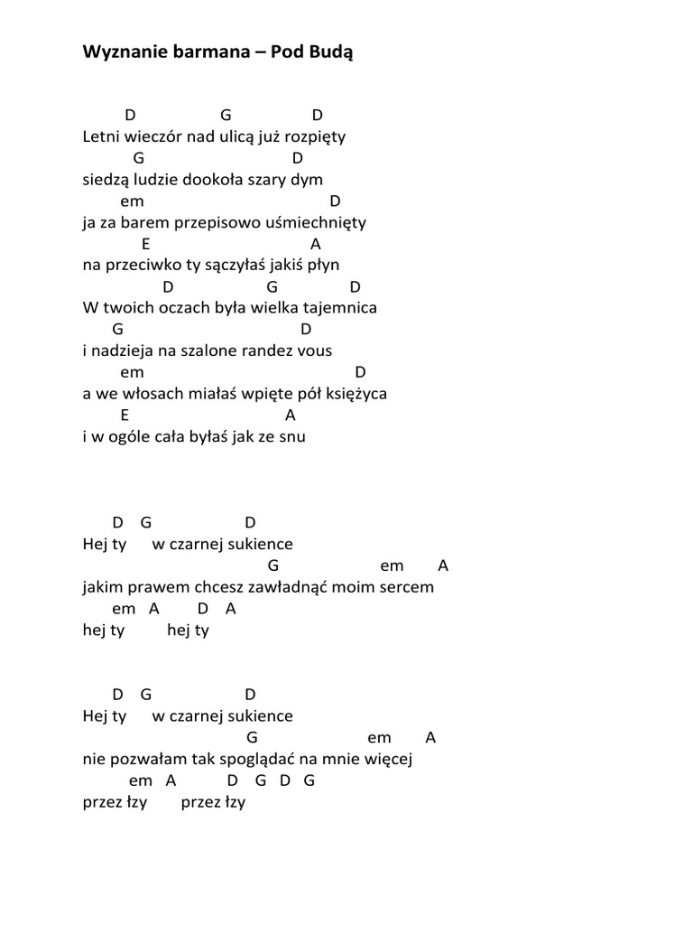 Wyznanie Barmana | PDF