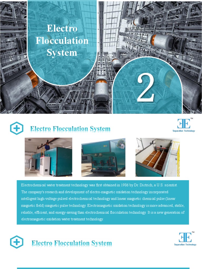 Electrical Flocculation System Introduction | PDF | Electrochemistry ...