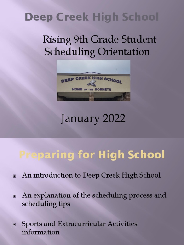 Rising Ninth Grade Scheduling Presentation | PDF