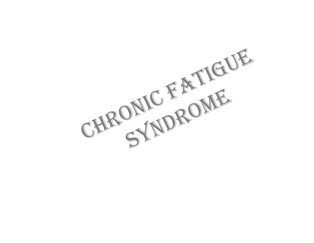 Chronic Fatigue Syndrome Pdf