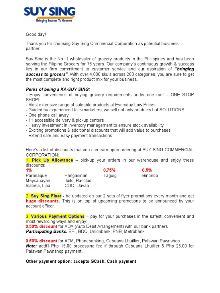 Suy Sing Offerings 2022 (WS) | PDF | Credit Card | Grocery Store