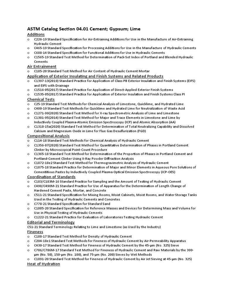 ASTM Catalog Section 04 | PDF