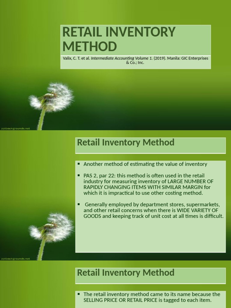 C14 Retail Inventory Method | PDF