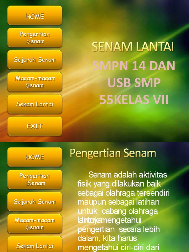 Senam Lantai 7 SMPN 14 Dan Usb 55 | PDF
