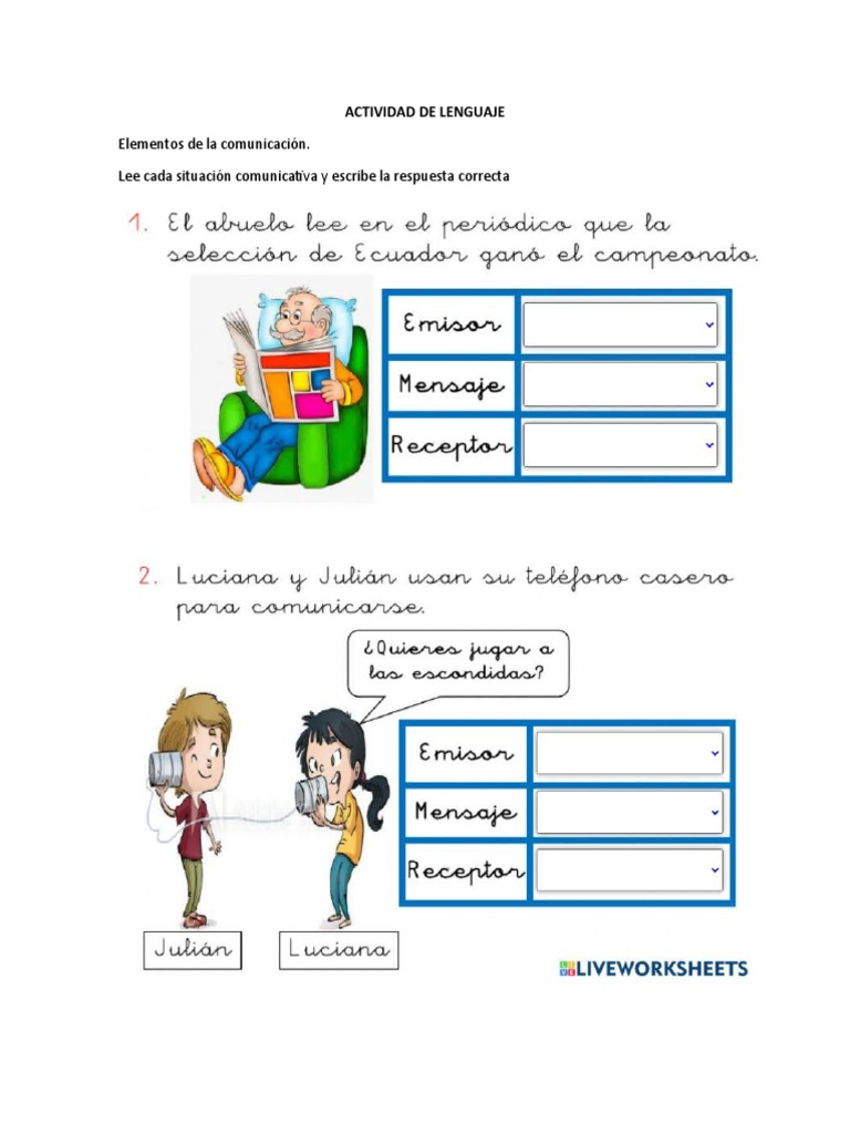 Actividad de Lenguaje | PDF