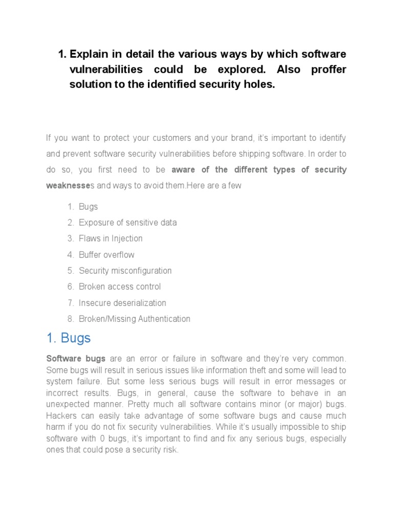 Prevent Software Vulnerabilities with Testing and Best Practices | PDF ...