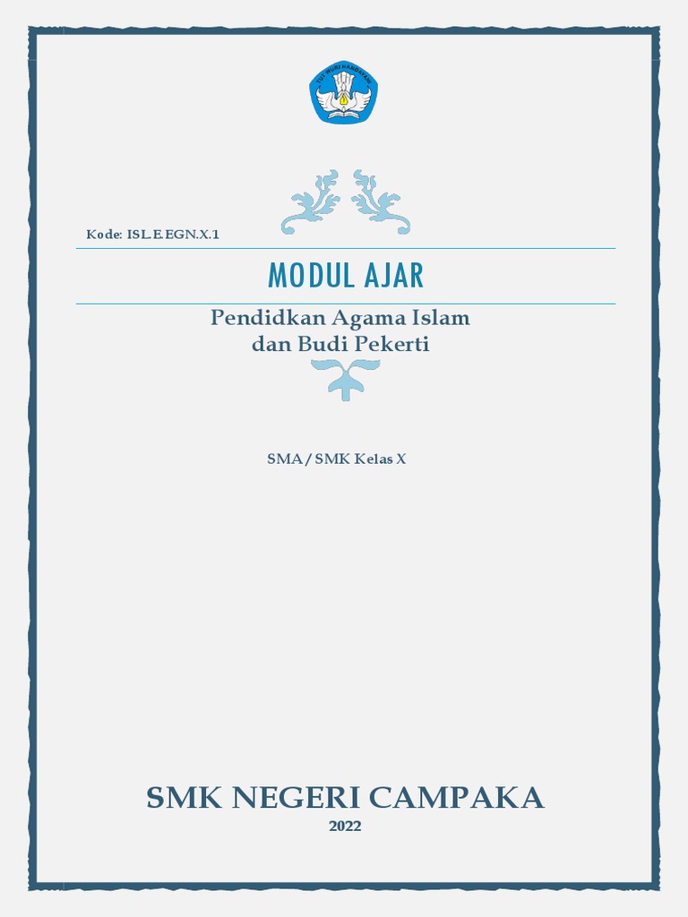 Modul Ajar Tema 1 Etos Kerja Pertemuan Ke 1 | PDF