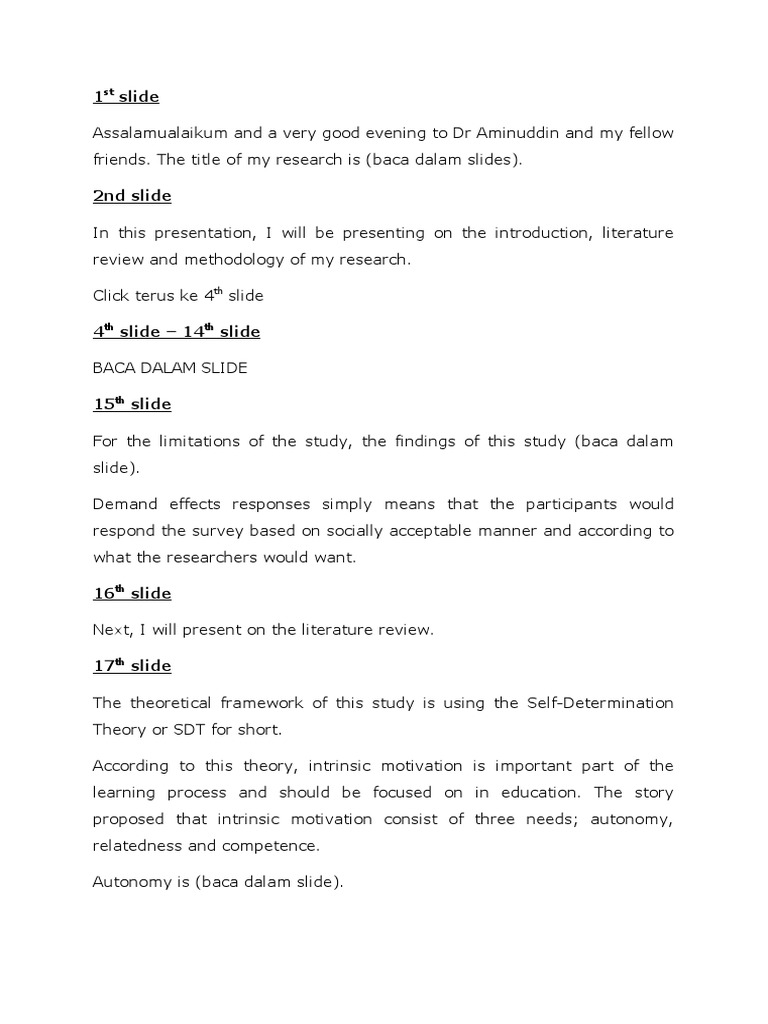 Script Presentation | PDF