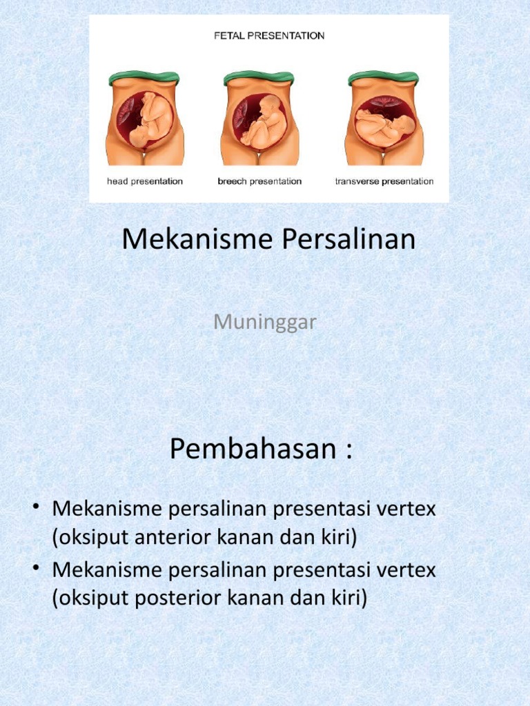 Mekanisme Persalinan | PDF