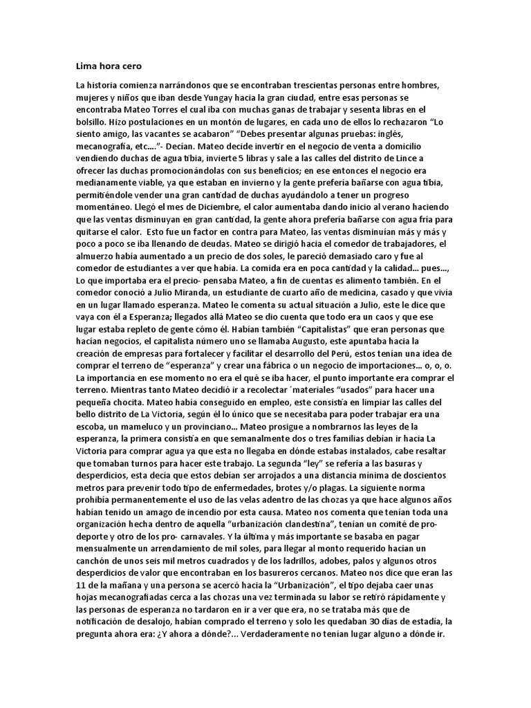 Lima Hora Cero | PDF | Lima