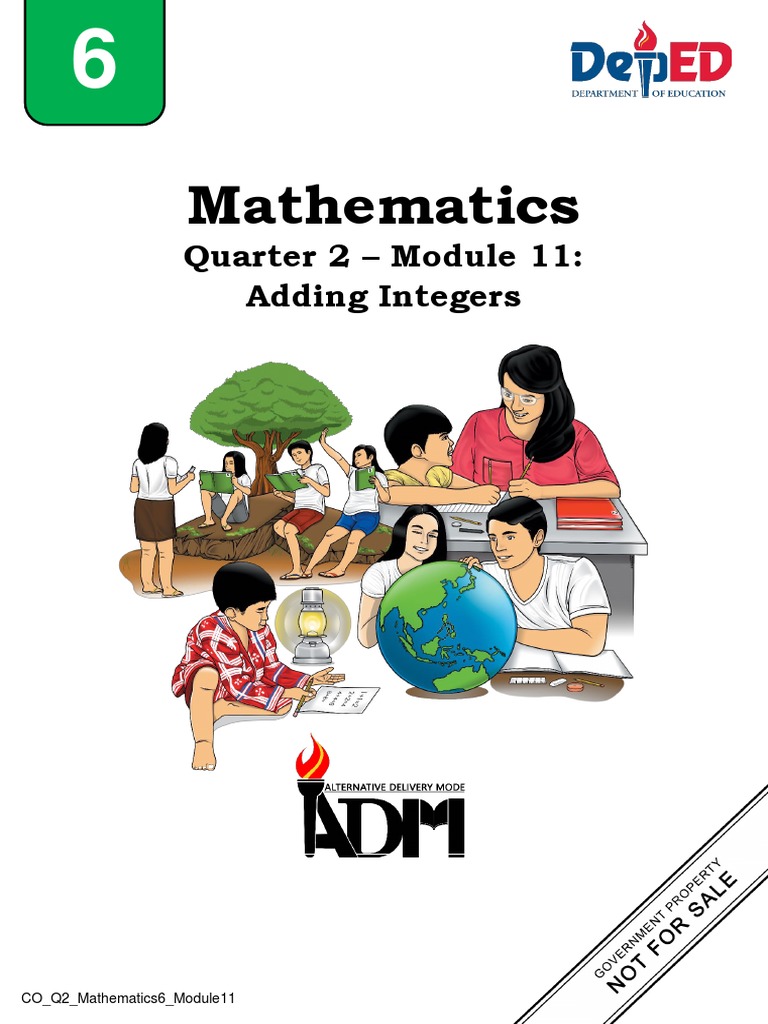 Math G6 Q2 Mod11 v2 | PDF | Numbers | Integer