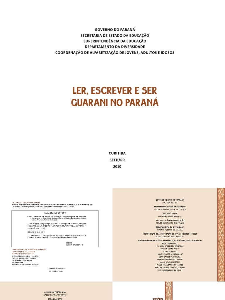 Livro Guarani Alfabetização Pdf Alfabetização