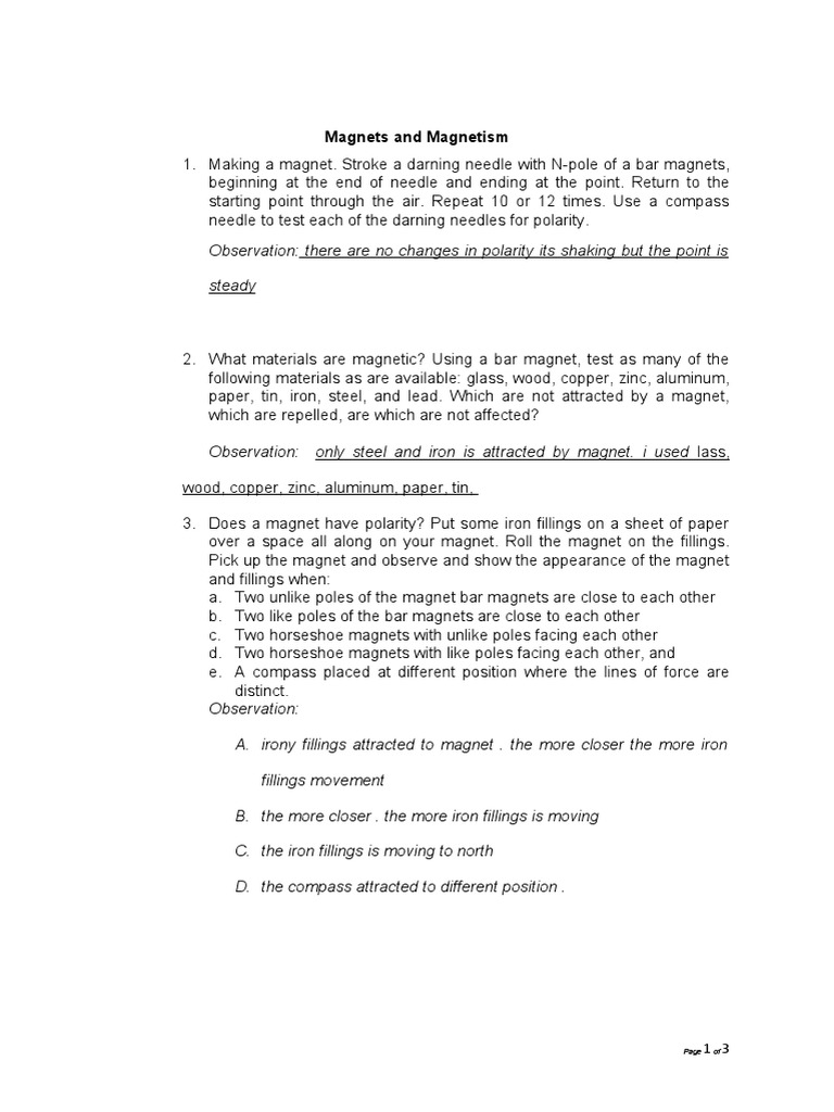 Understanding Magnetism and Its Properties | PDF | Magnetic Field ...