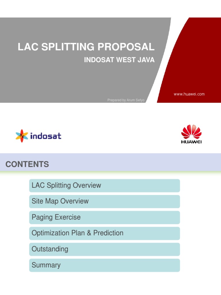 LAC/RAC Splitting Proposal for Indosat | PDF